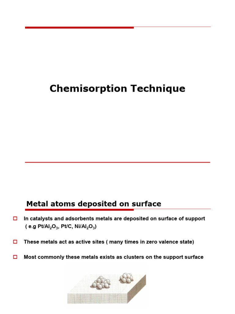 Chemisorption | PDF | Adsorption | Gases