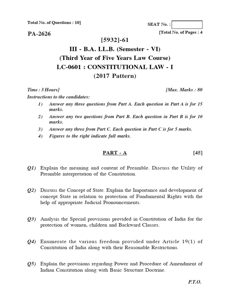 sem 6 pyq 2022 (1) | PDF | Patent | Eminent Domain