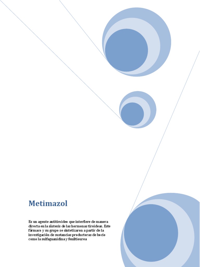 Metimazol: Uso y Farmacología Antitiroidea | PDF | Hipertiroidismo ...