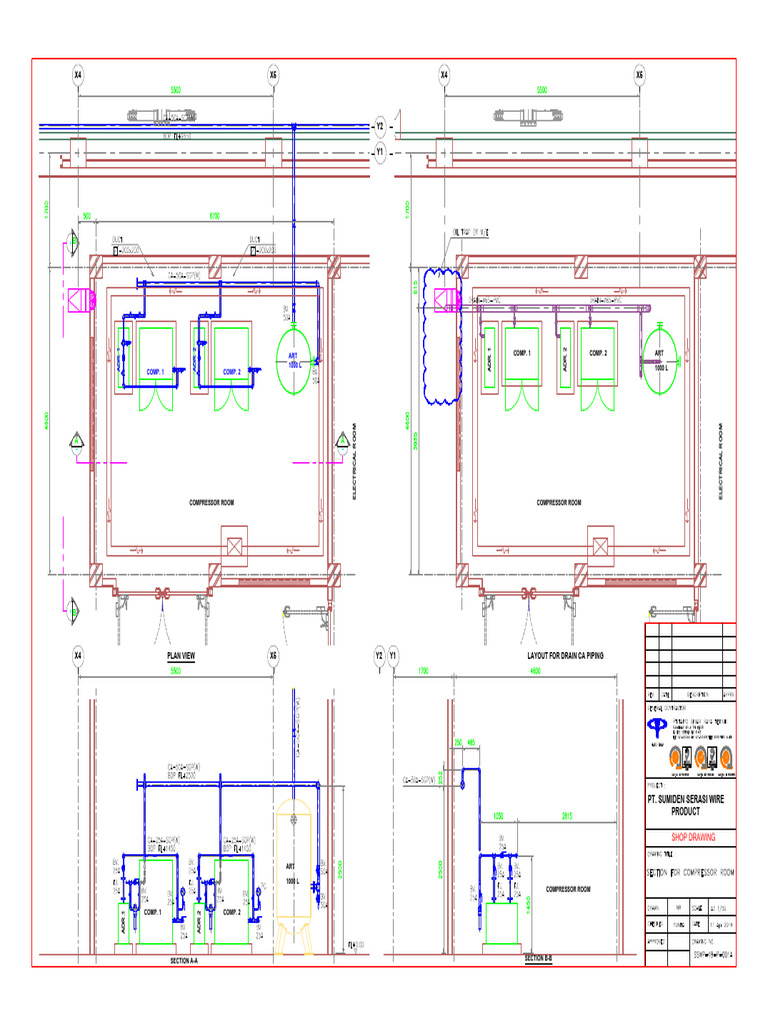 SSWP-19-P-001A CA Compresor Room-Layout1 | PDF