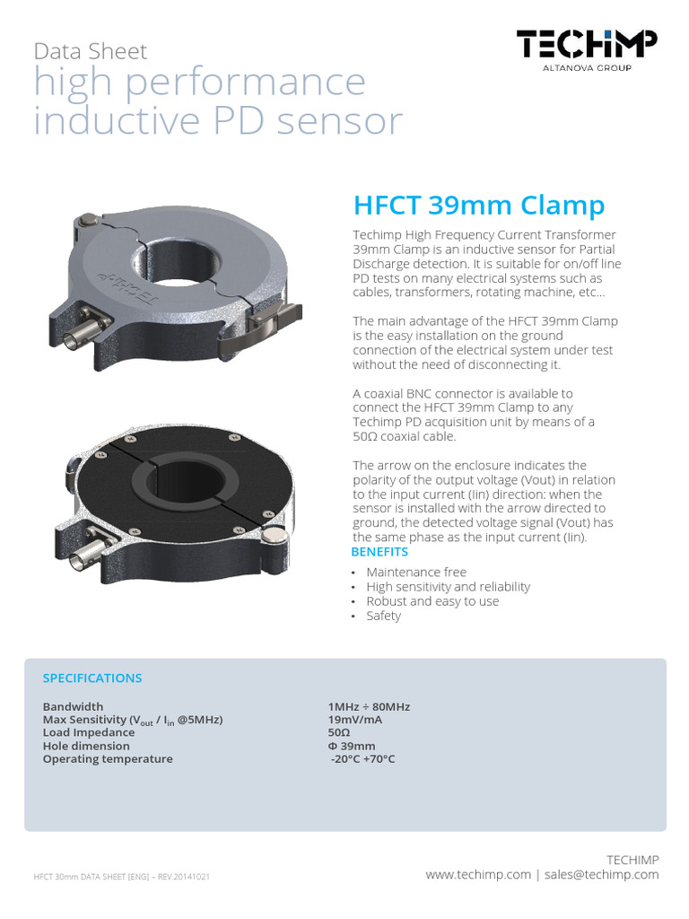 Inductive PD Sensor Overview | PDF | Transformer | Coaxial Cable