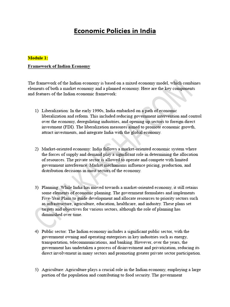 Economic Policies in India | PDF | Poverty & Homelessness | Discrimination & Race Relations