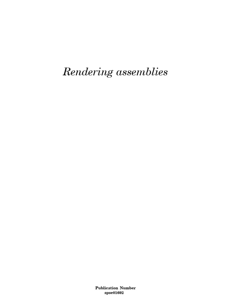 Exploding Assemblies | PDF | Rendering (Computer Graphics) | Image Processing