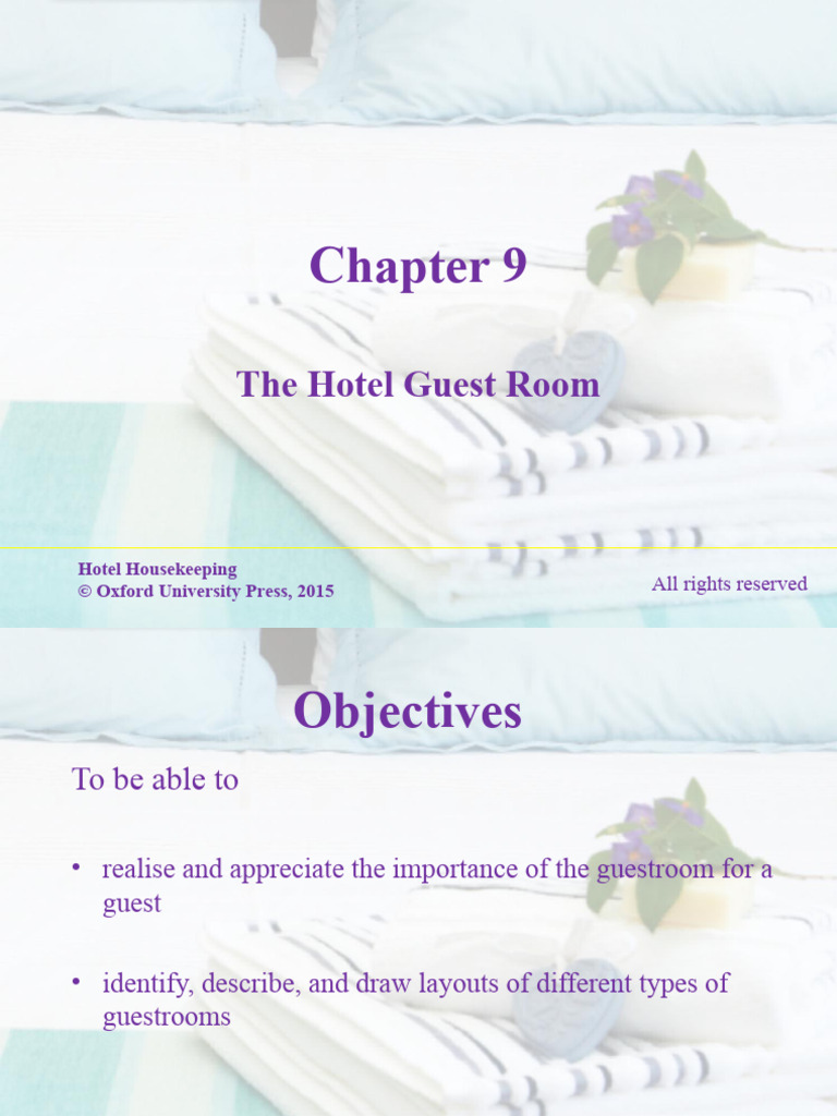 580 33 Powerpoint-Slides HHK Chapter9 | PDF | Room | Hotel