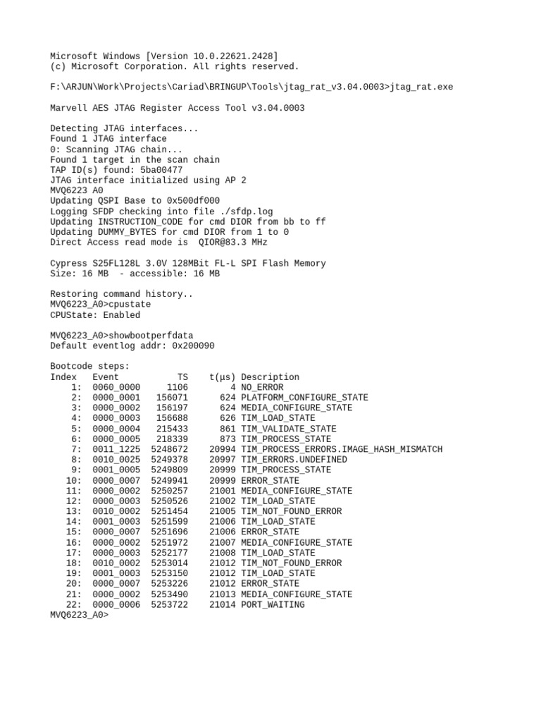 Jasper JRAT Data | PDF