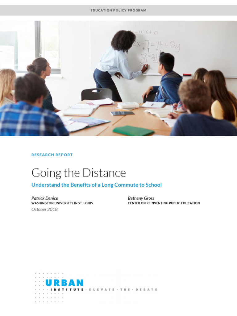 Going The Distance Understand The Benefits of A Long Commute To School ...
