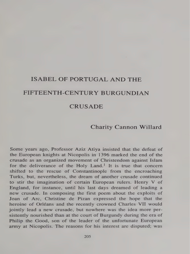 ISABEL OF PORTUGAL AND THE FIFTEENTH-CENTURY BURGUNDIAN CRUSADE ...