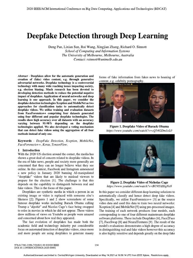 Deepfake | PDF
