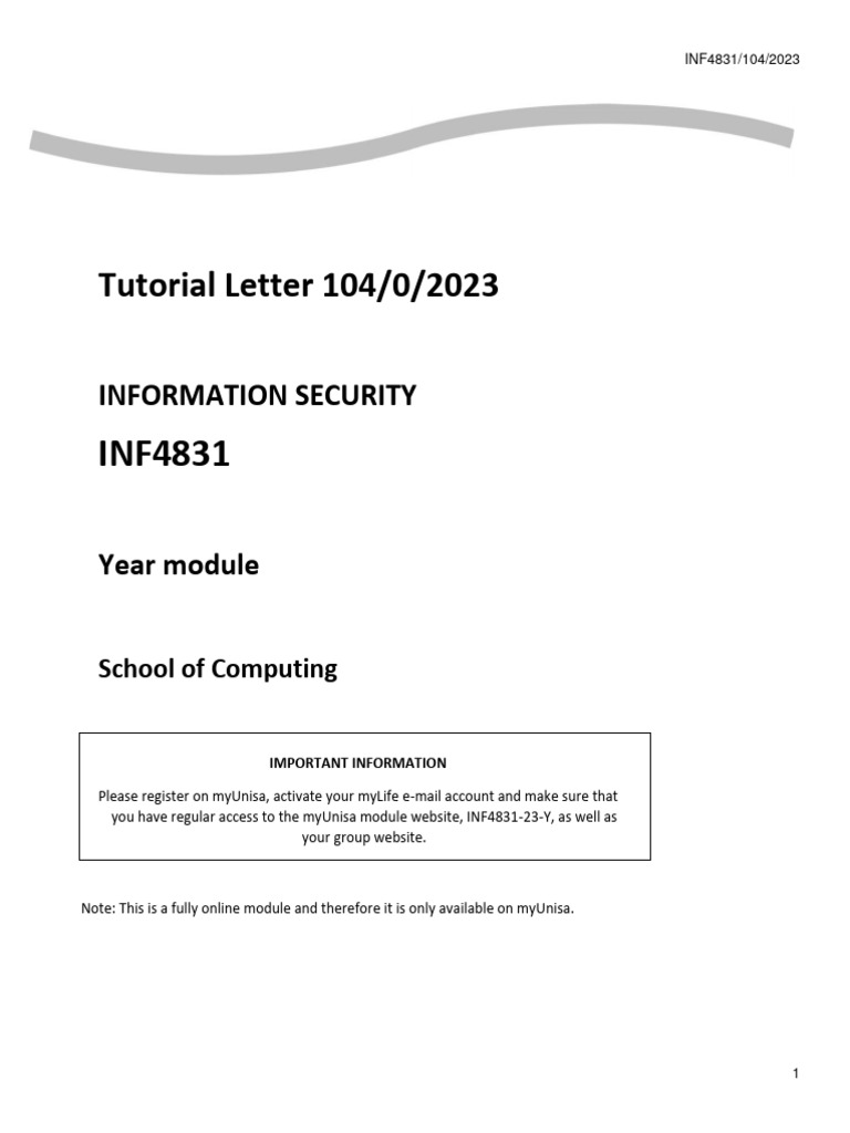TUT104 - Assignment 05 Memorandum | PDF | Public Key Cryptography | Encryption