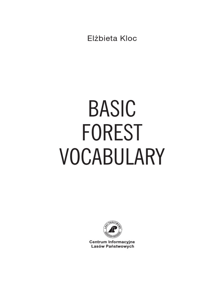 Basic Forest Vocabulary | PDF
