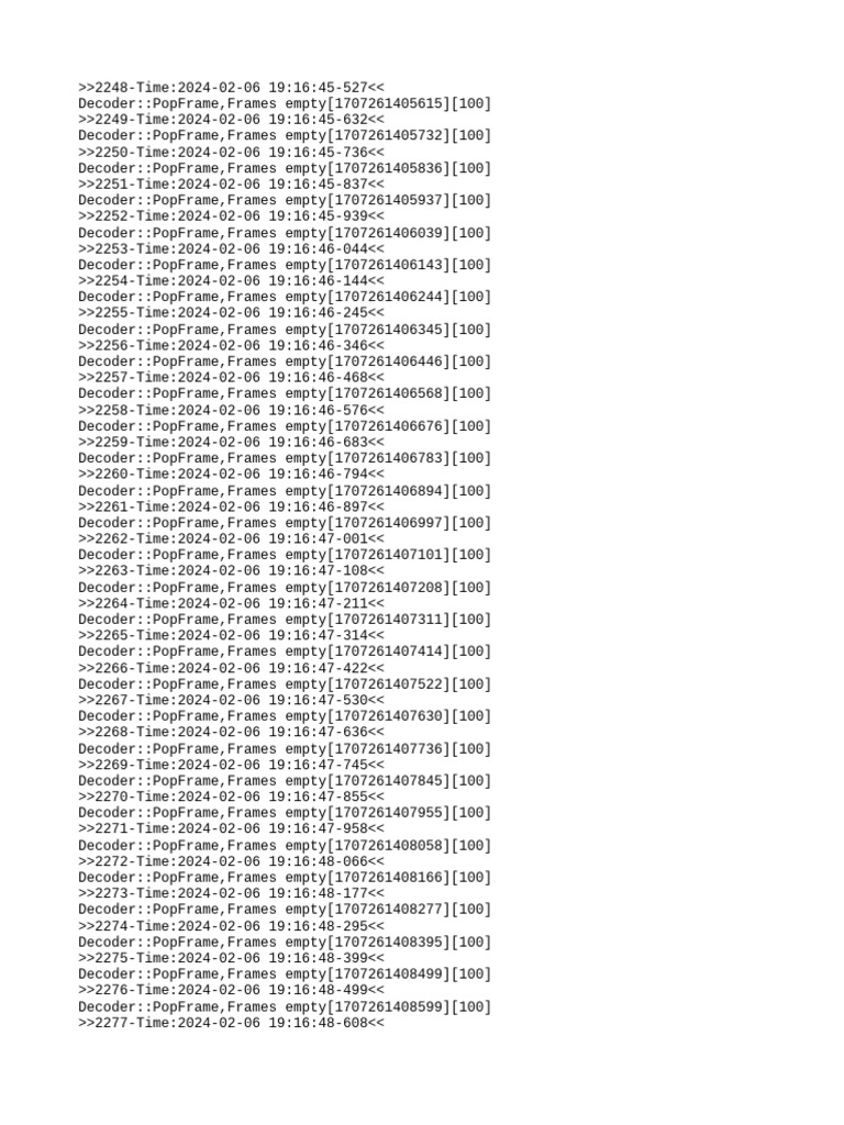 PTZ Control Log Analysis | PDF