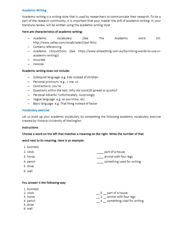 Academic Writing | PDF | Linguistics | Human Communication