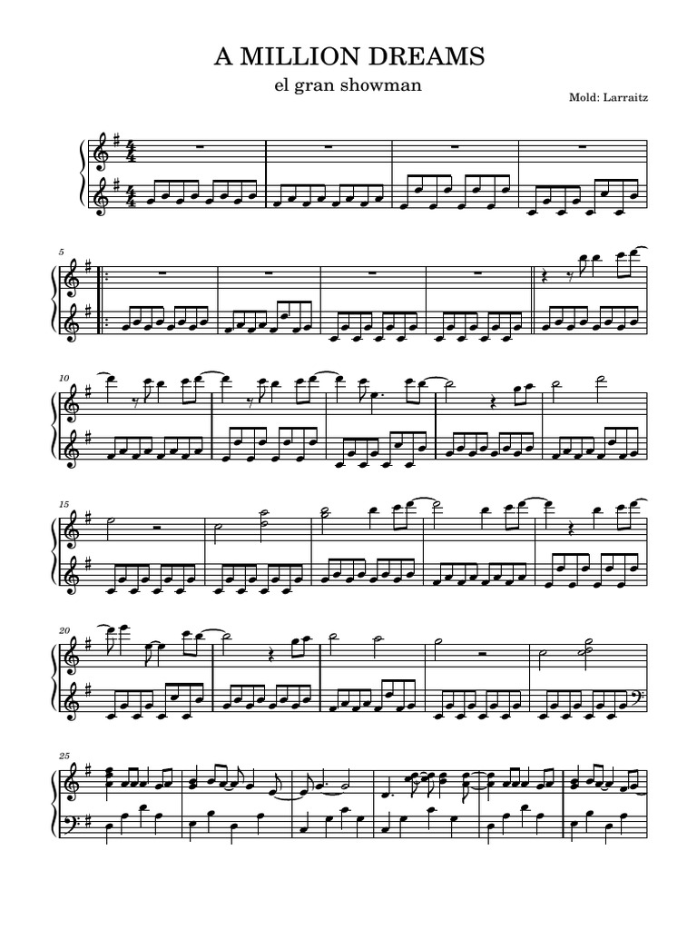 A Million Dreams | PDF