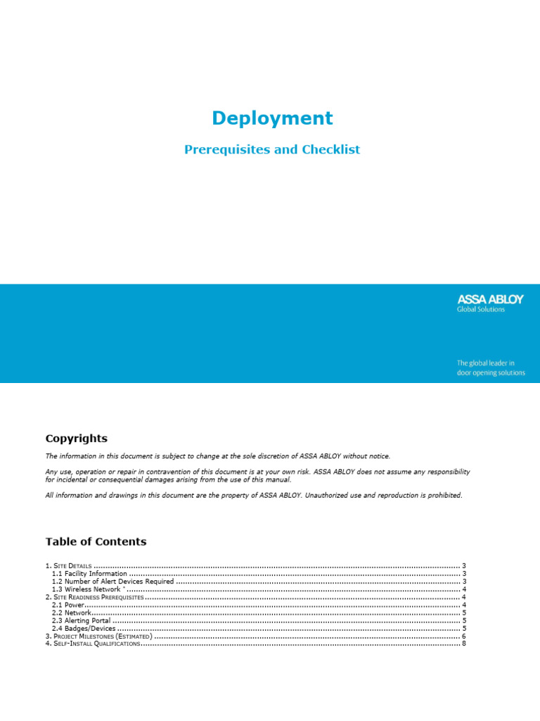 Deployment Prerequisites and Checklist | PDF | Wi Fi | Computing