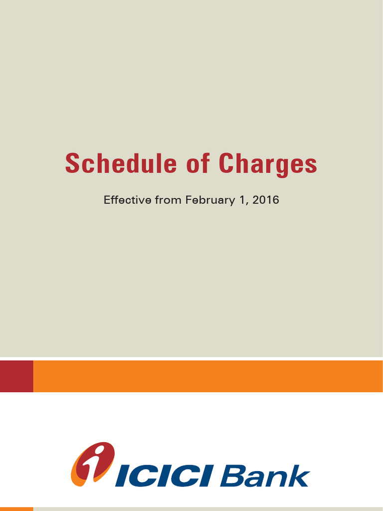 SG Schedule of Charges New | PDF | Transaction Account | Cheque