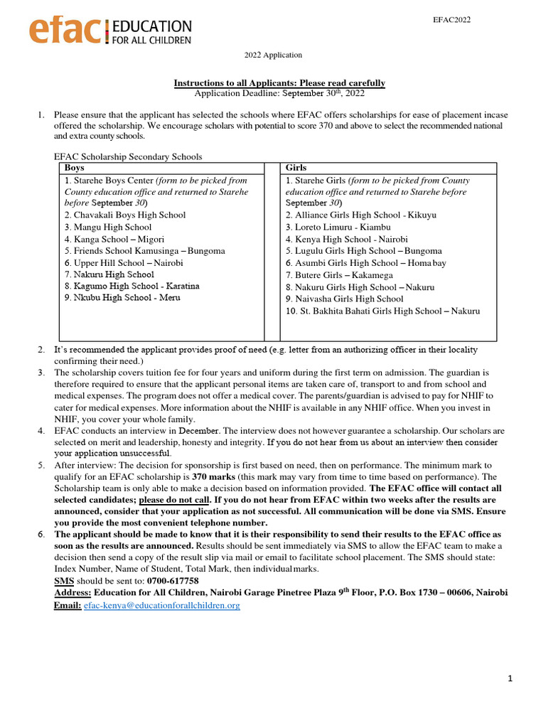 2022 - EFAC Application Form | PDF | Self Employment | Small Business ...