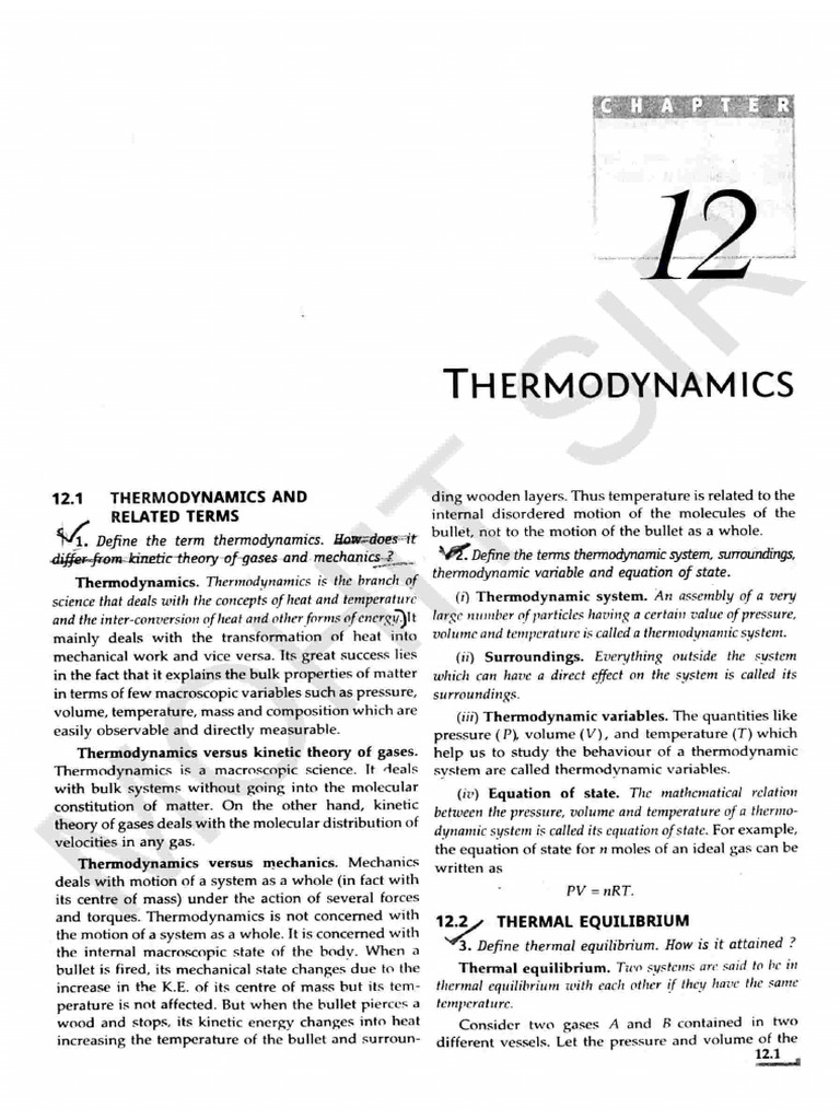 Thermodynamics | PDF