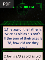 Age Word Problems and Solutions | PDF