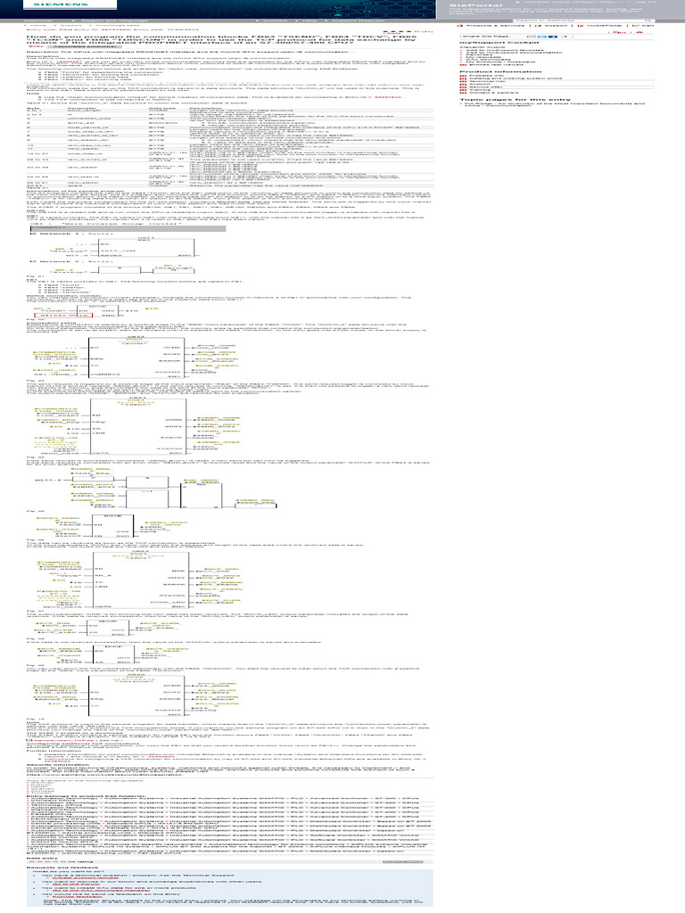 Program TCP on S7-300/400 CPUs | PDF | Parameter (Computer Programming) | Transmission Control ...
