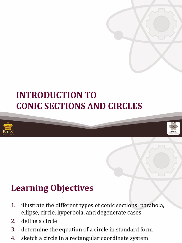 1 Introduction To Conic Sections and Circles | PDF