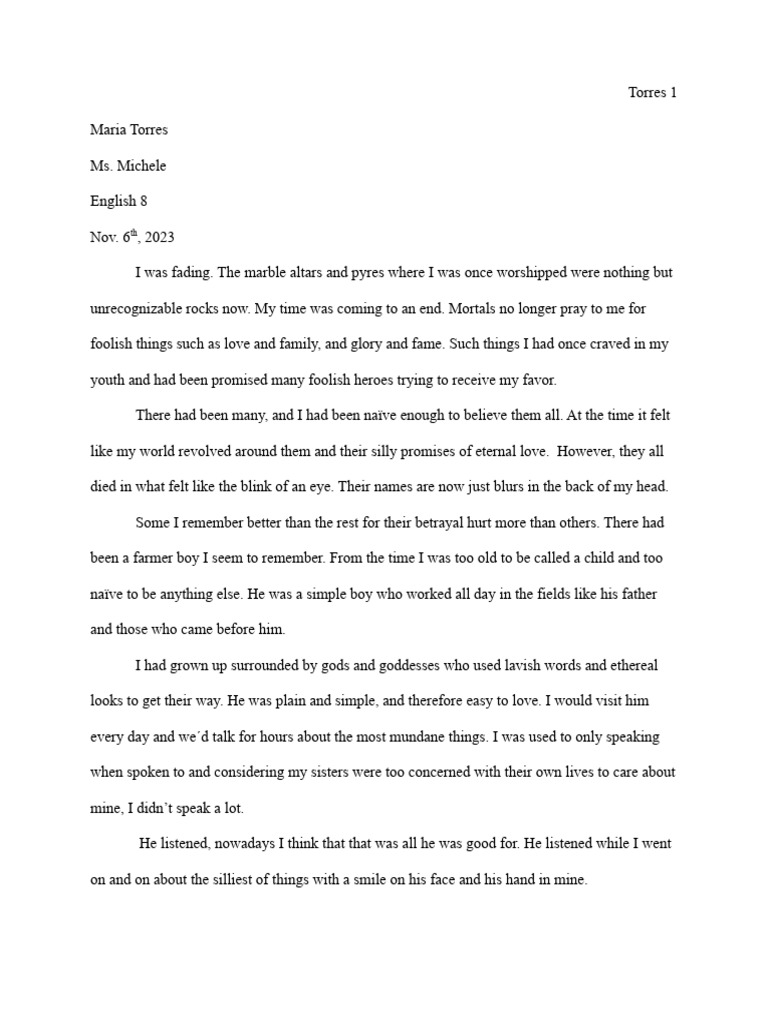 Narrative Writing Template | PDF