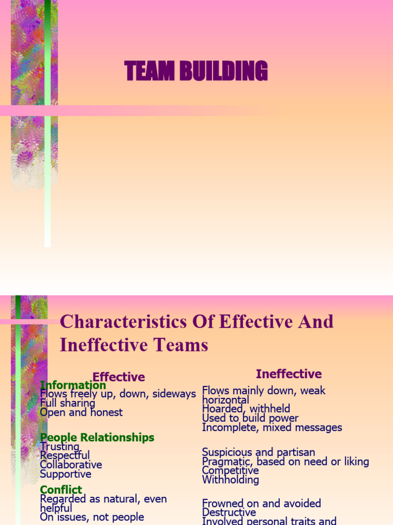 9_Team Building 1 | PDF | Cognitive Science | Cognition