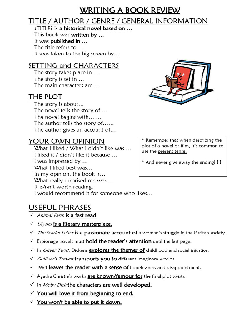 Writing A Book Review - B2.2 | PDF