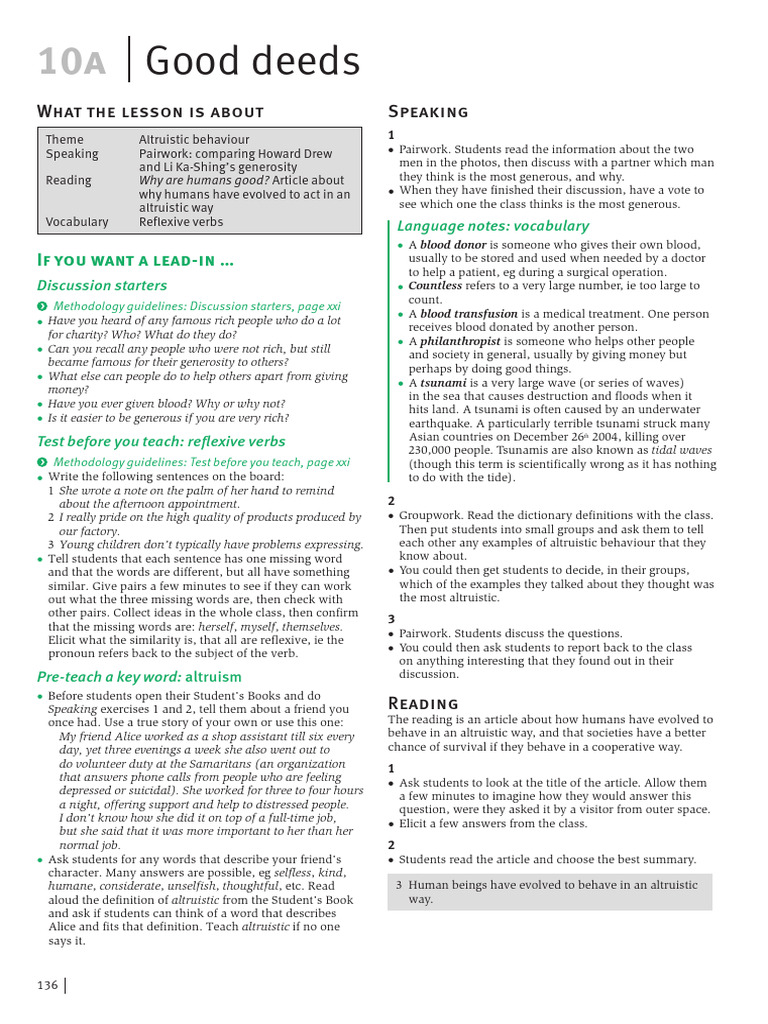 Upper TB Unit 10 Teachers | PDF | Grammatical Tense | Verb
