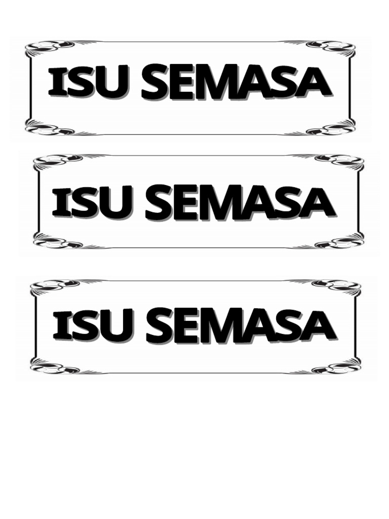 Isu Semasa | PDF