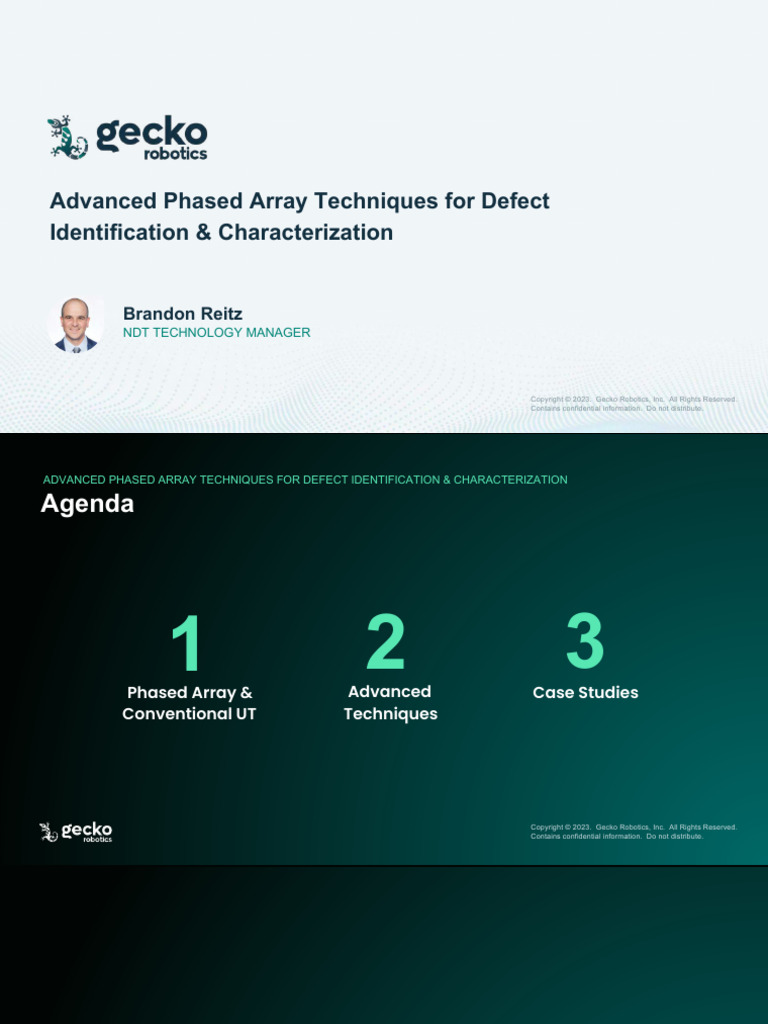 Slides - Advanced Phased Array Techniques For Defect Identification and ...