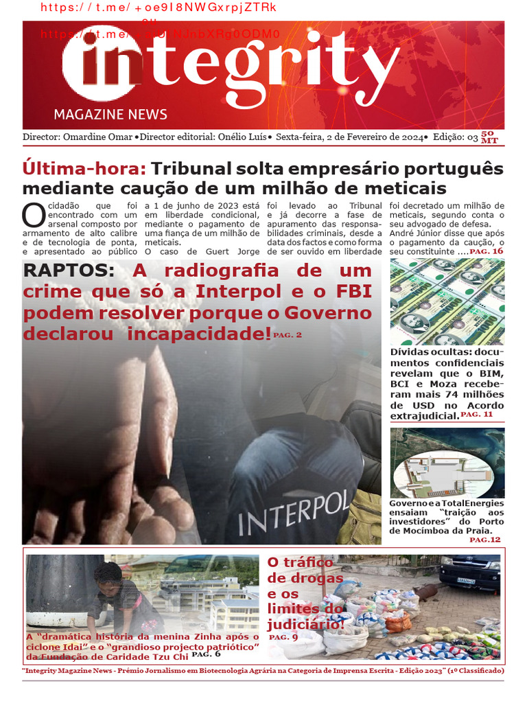 Raptos em Moçambique: Crise e Impunidade | PDF | Moçambique | Polícia