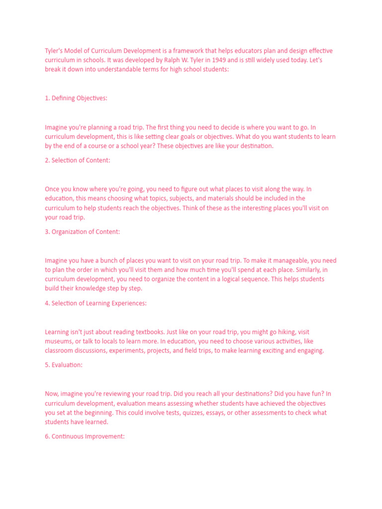 Tyler | PDF | Curriculum | Educational Assessment
