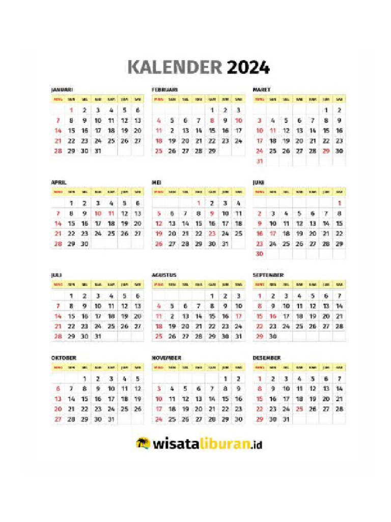 Kalender 2024 | PDF