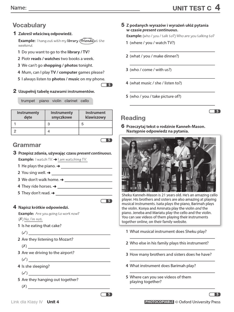 Link L4 U4 Unit Testc | PDF | Performing Arts | Music Production