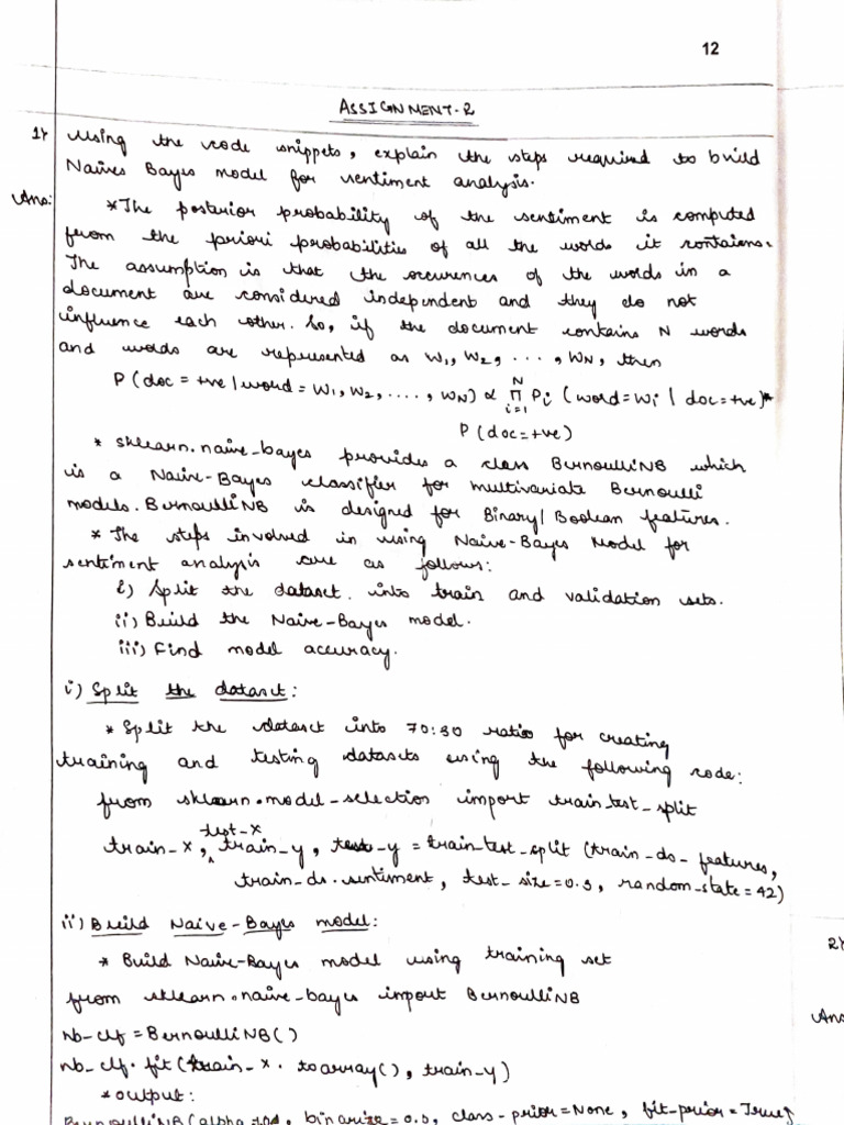 AML Assignment 2 | PDF