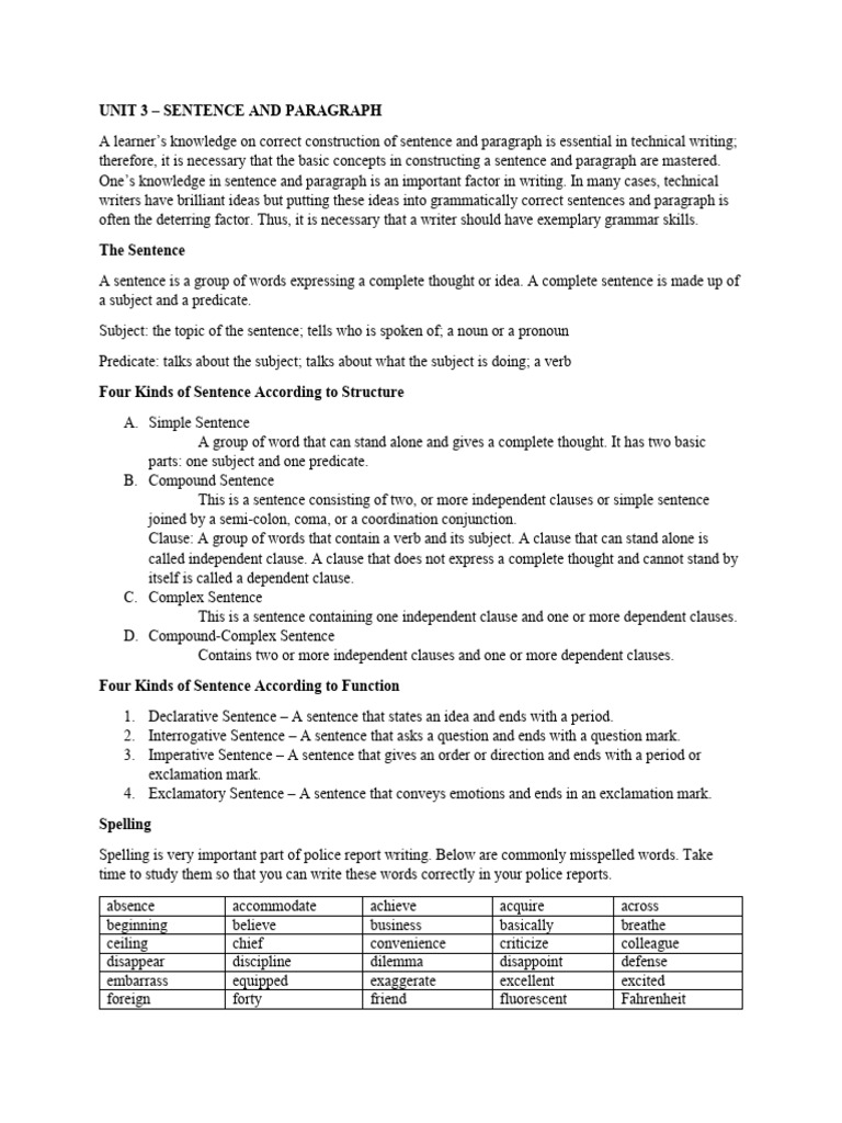 Unit 3 4 | PDF | Grammatical Number | Verb