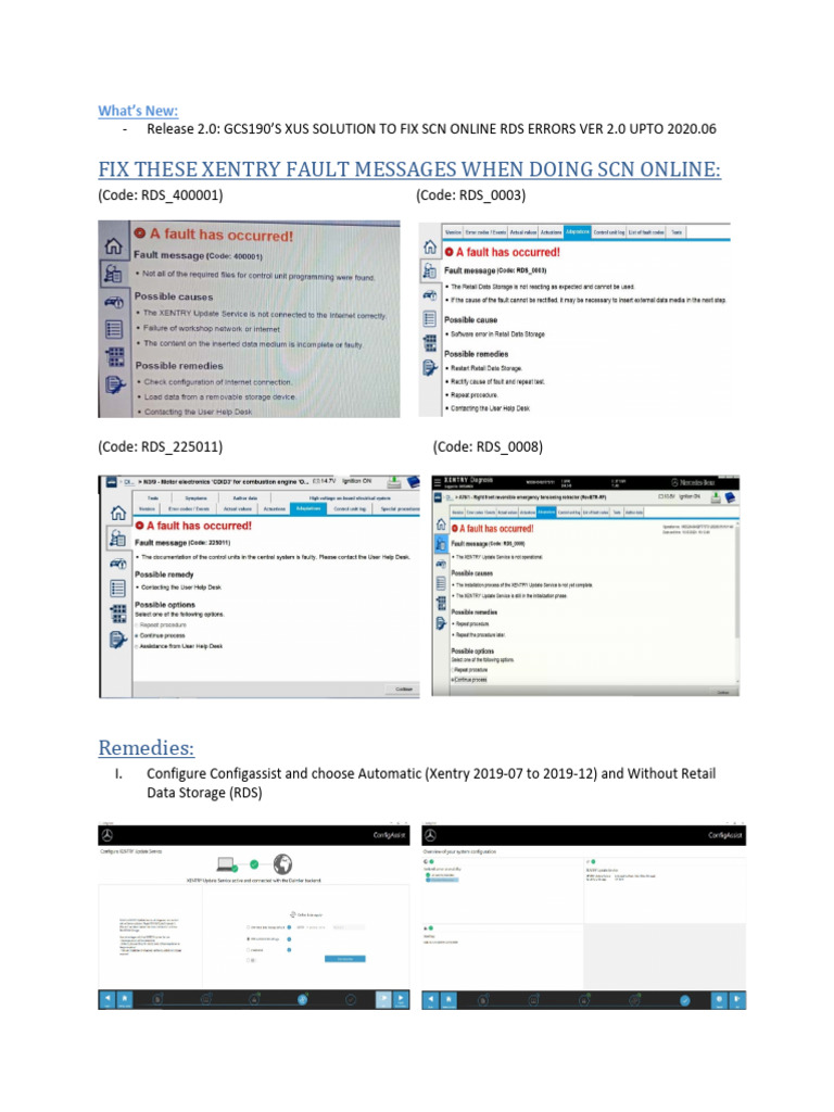 GCS190 Xus Solution To Fix SCN Online RDS Errors Ver 2.0 Upto 2020.06 | PDF | Computer File ...