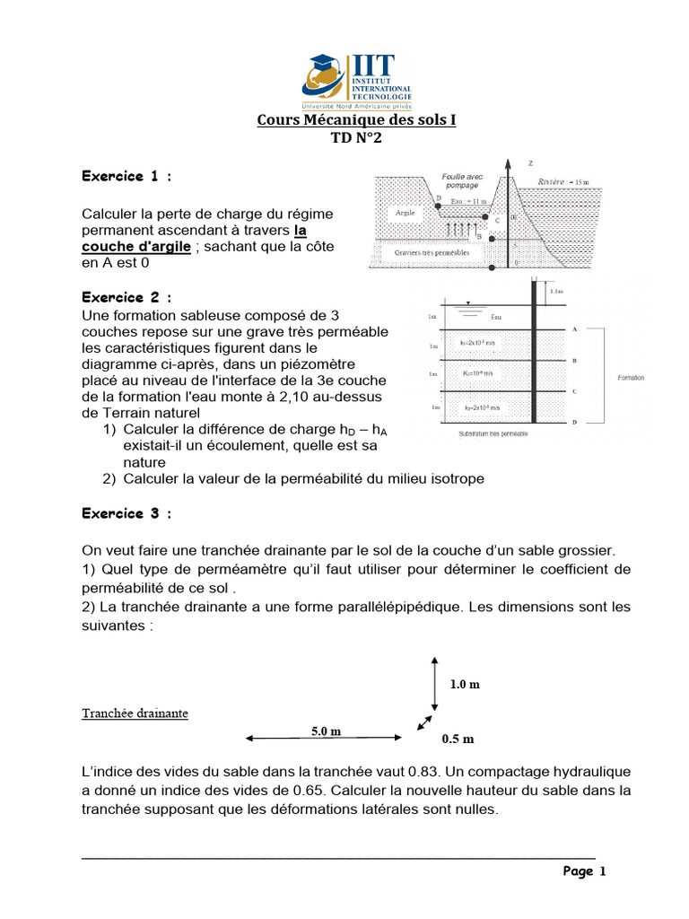 Coefficient de compactage en mécanique des sols | PDF | Perméabilité ...