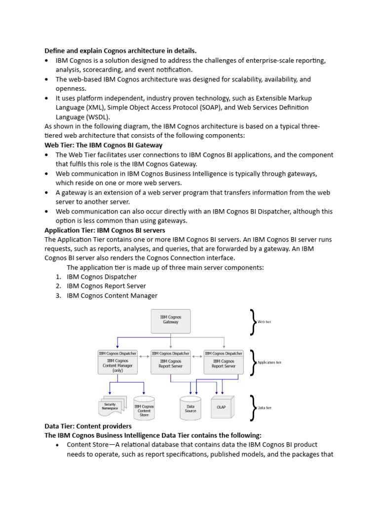 Ibm Cognos Analytics Pdf Data Warehouse World Wide Web