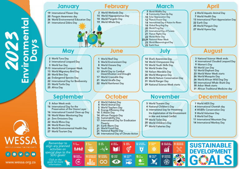 Environmental Calendar - Special Days - 2023 Final | PDF | Endangered ... Environmental Calendar - Special Days - 2023 Final | PDF | Endangered ...