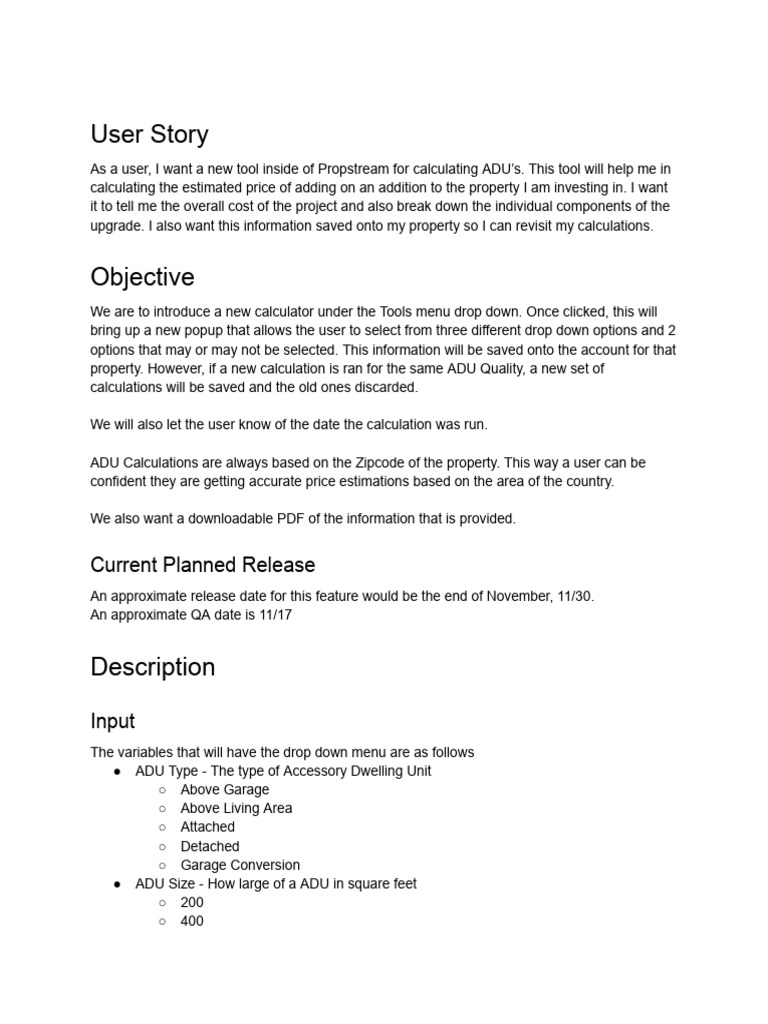 Requirements For ADU Calculator | PDF | Washing Machine | Shower