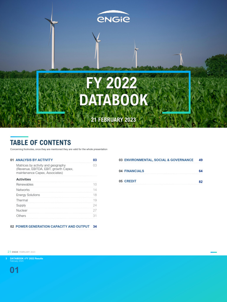 Engie Fy 2022 Databook PDF | PDF | Wind Power | Offshore Wind Power