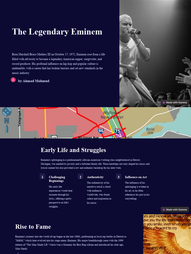 The Legendary Eminem | PDF | Hip Hop Music | Hip Hop