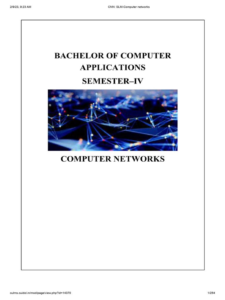 CNN - SLM-Computer Networks | PDF | Cnn | Podcasting