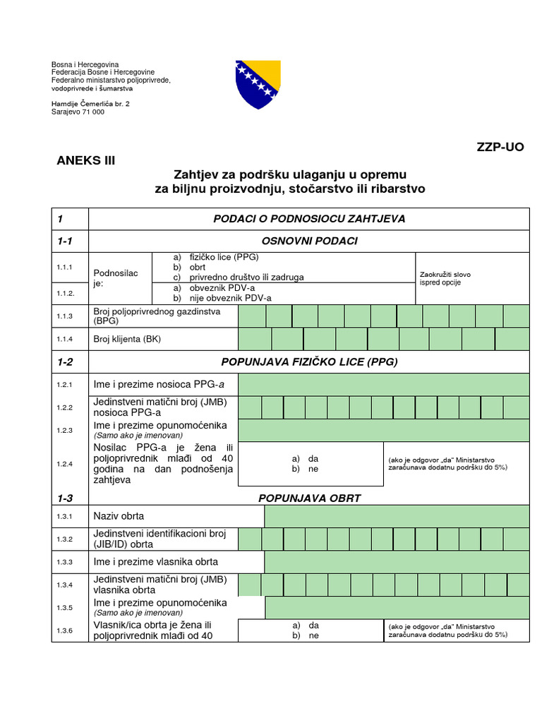 bos-ZZP-UO Aneks III - Ruralni | PDF