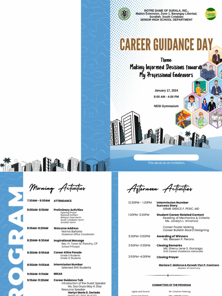 Career Guidance Day Program Flow | PDF