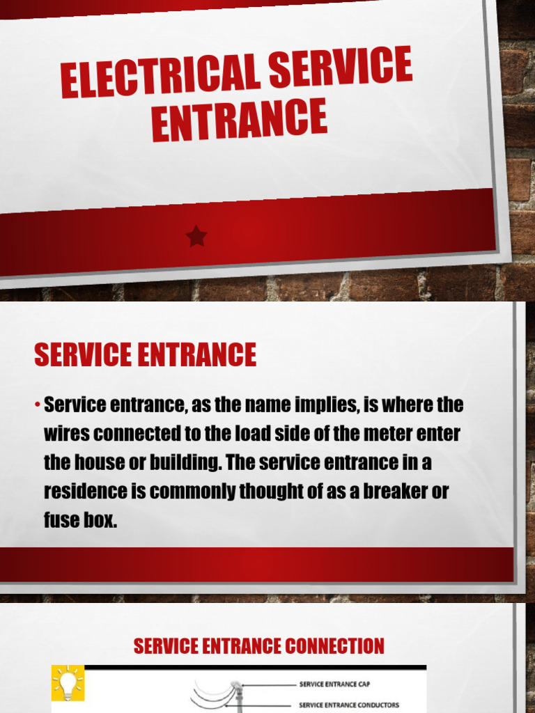 Electrical Service Entrance 1 | PDF | Civil Engineering | Building ...