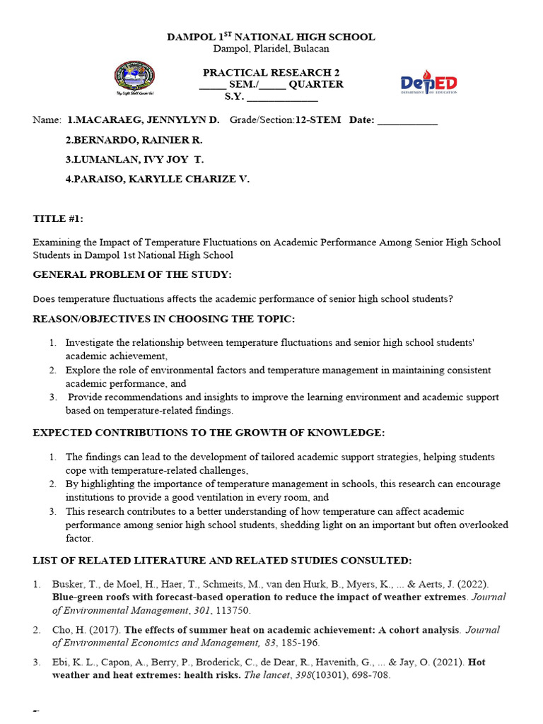 Practical Title Defensewq Msaf Sabfjsabfl | PDF | Science, Technology ...