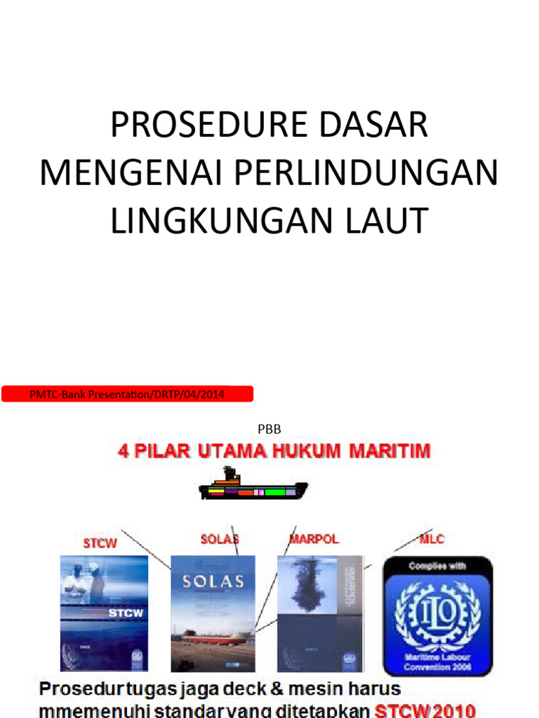 Prosedure Dasar Mengenai Perlindungan Lingkungan Laut 1 | PDF