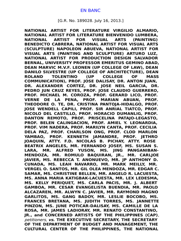 National Artist Award Legal Decision | PDF | Injunction | Standing (Law)
